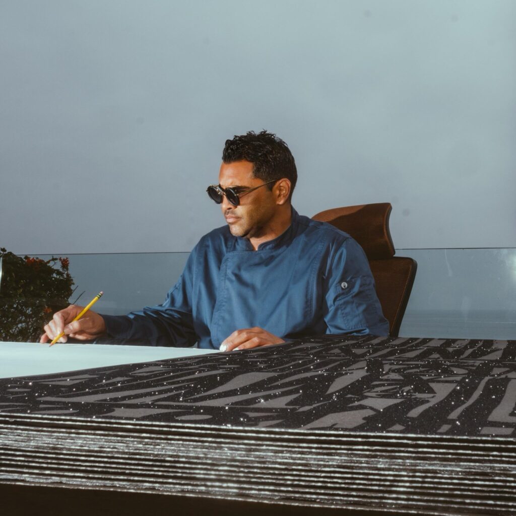 RETNA | Even The Heart Skips A Beat (Black on Black) | Print Them All