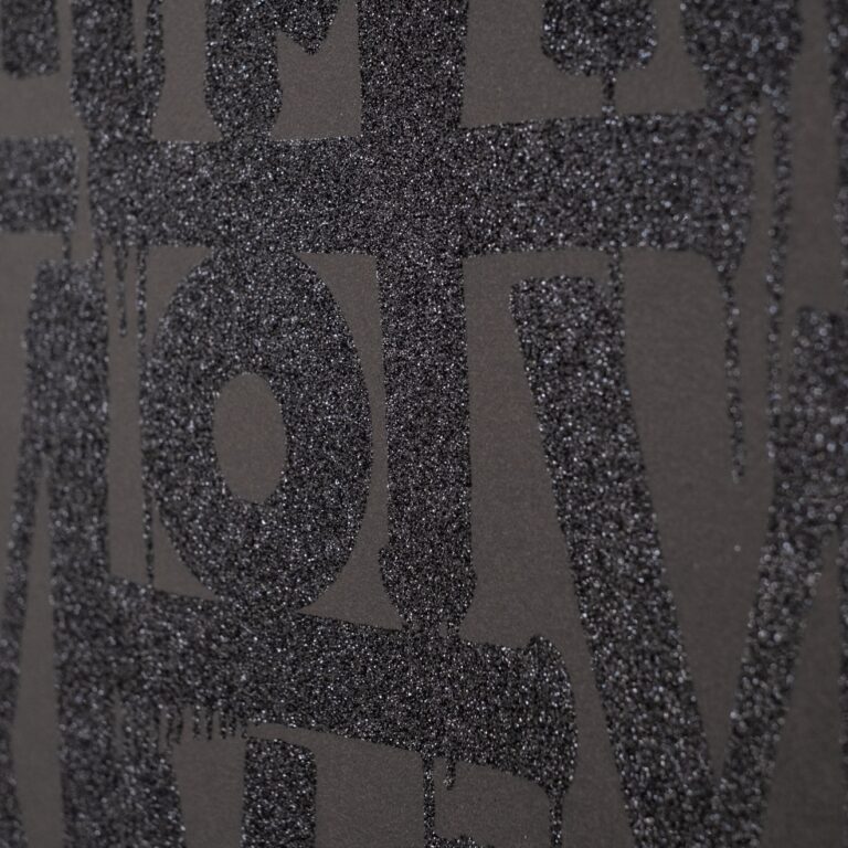 RETNA | Even The Heart Skips A Beat (Black on Black) | Print Them All