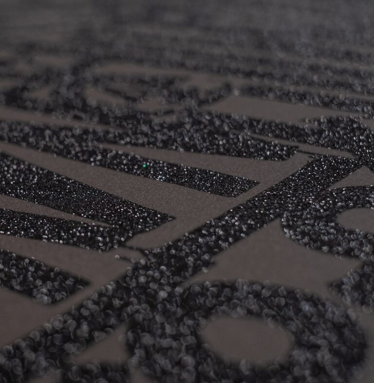 RETNA | Even The Heart Skips A Beat (Black on Black) | Print Them All